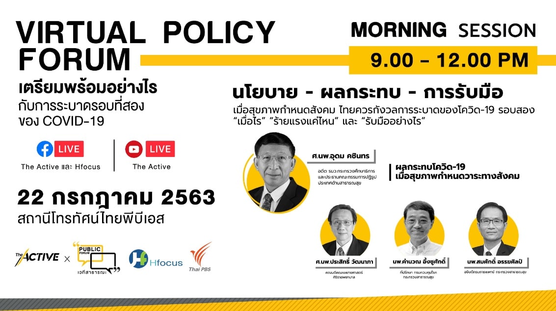 Virtual Policy Forum | นโยบาย - ผลกระทบ - การรับมือ (1/2) | The Active