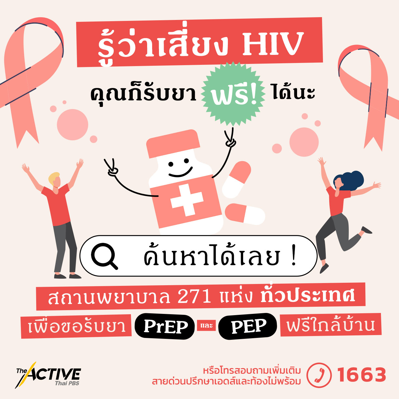 รู้ว่าเสี่ยง! คุณก็รับ PrEP - PEP ฟรีได้นะ | The Active