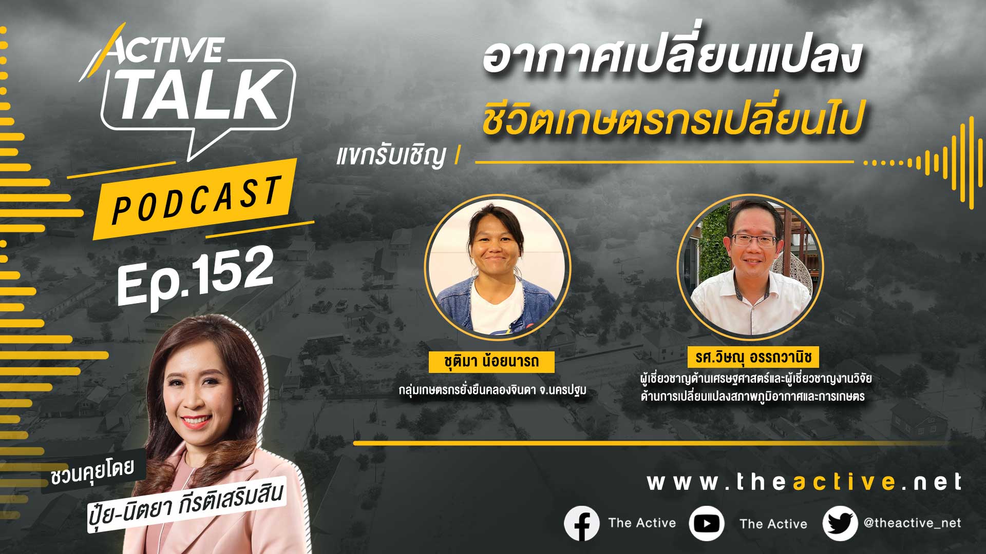 Active Talk Podcast EP.152 | อากาศเปลี่ยนแปลง ชีวิตเกษตรกรเปลี่ยนไป | The Active